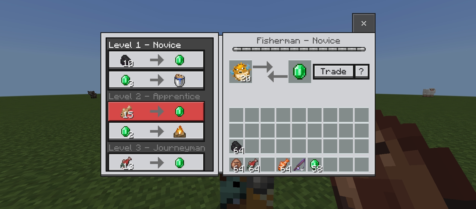 [MCPE-227328] All villager trades are all visible