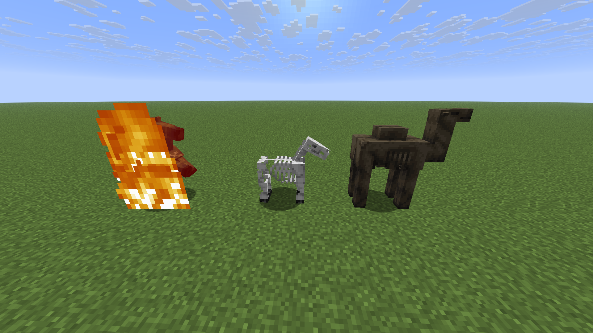 [MC-305854] Zombie Horse Burns in Daylight When Skeleton Horses Do Not