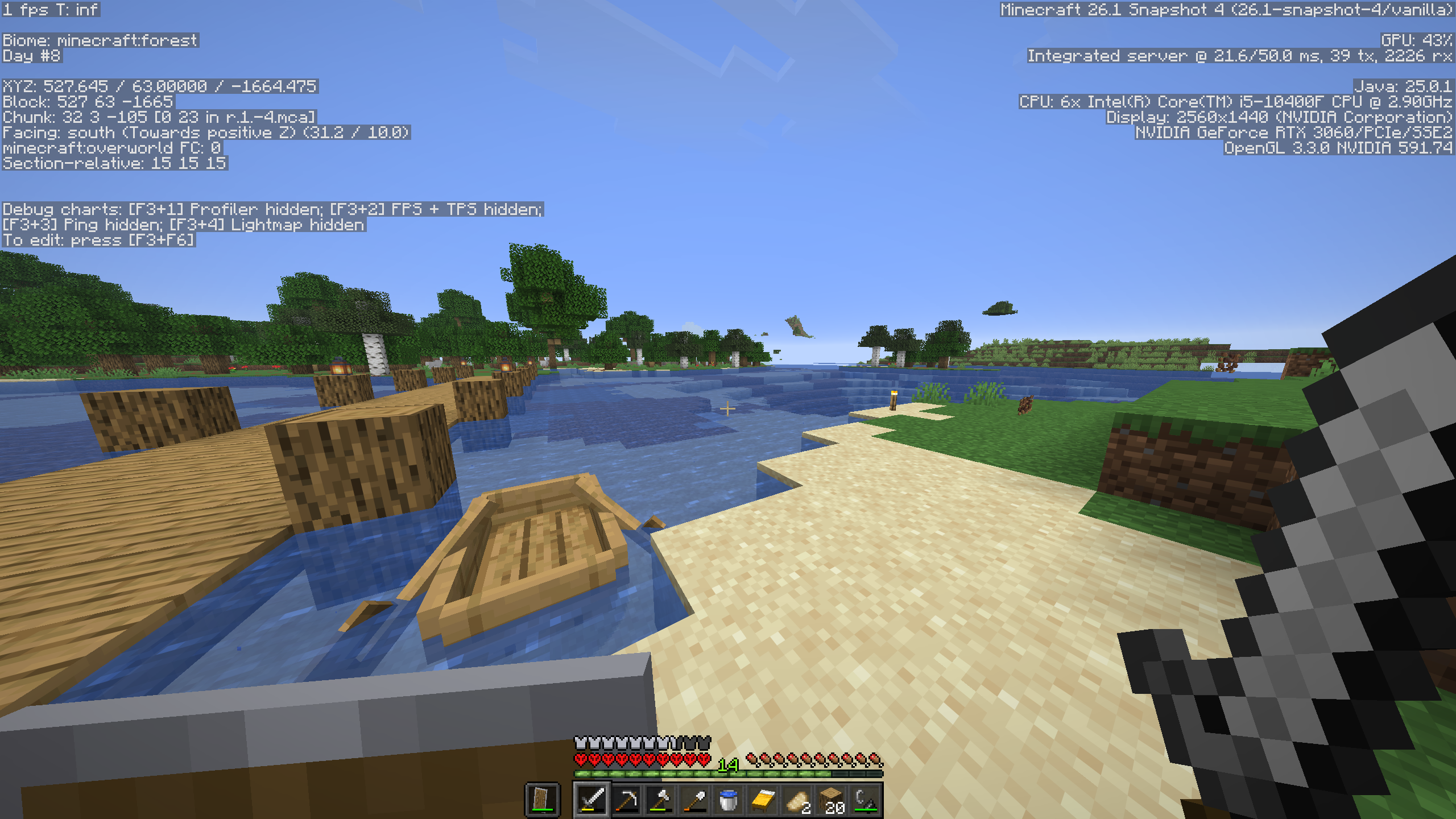 [MC-305891] Insane Lag when Loading to world. around 0-30fps for almost ...